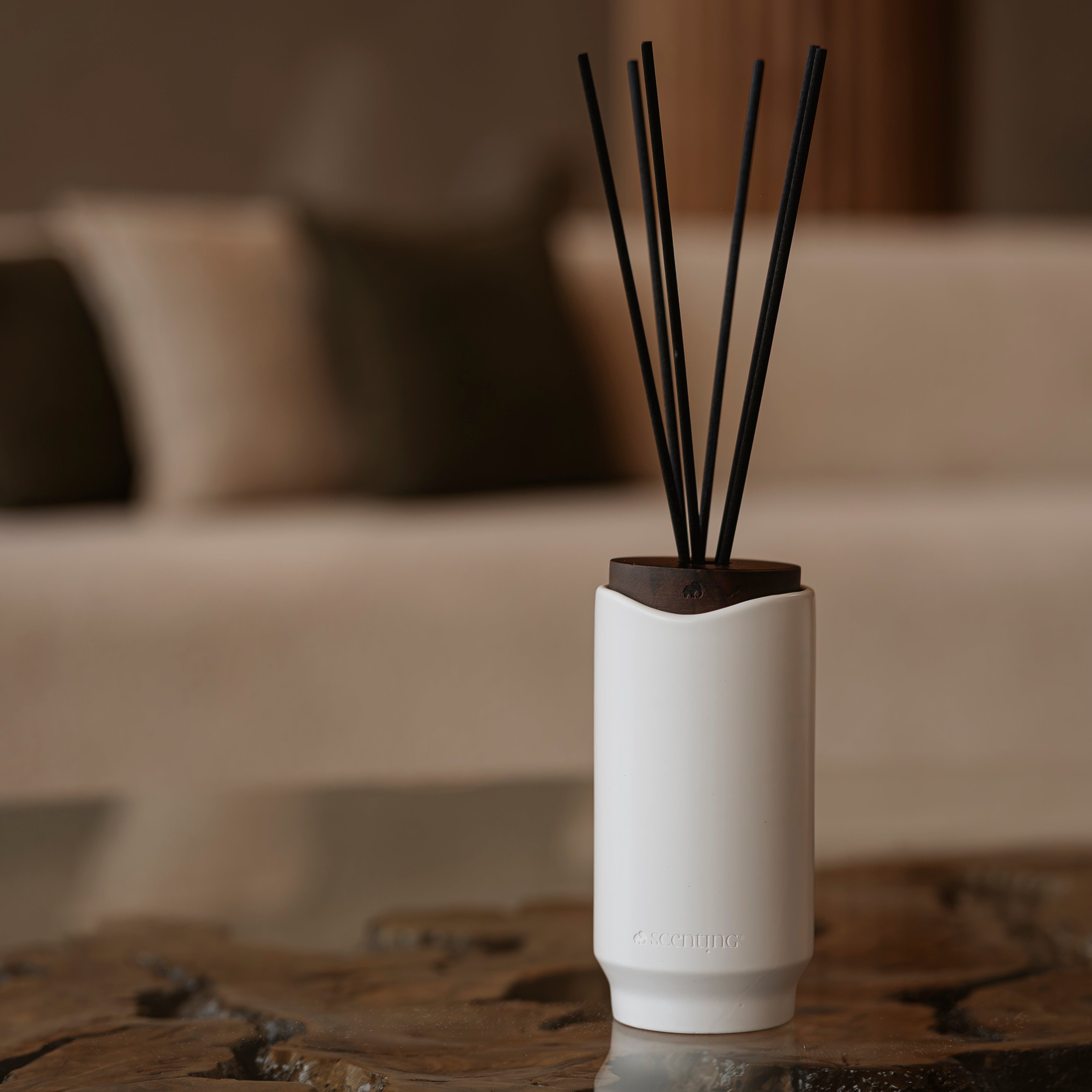 Amber & Leather Stick Diffuser, 250ml